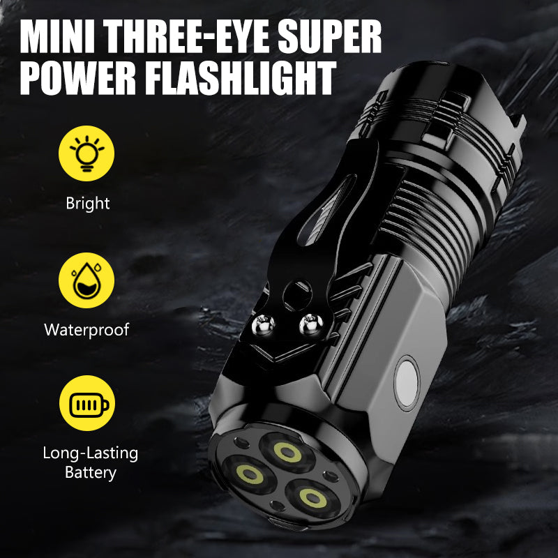 Mini Three-Eye Super Power Flashlight – Warmsday